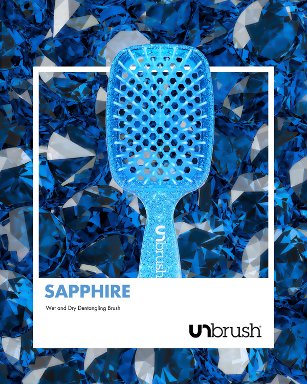 UNbrush Detangling Hair Brush - Sapphire - FHI Heat Pro